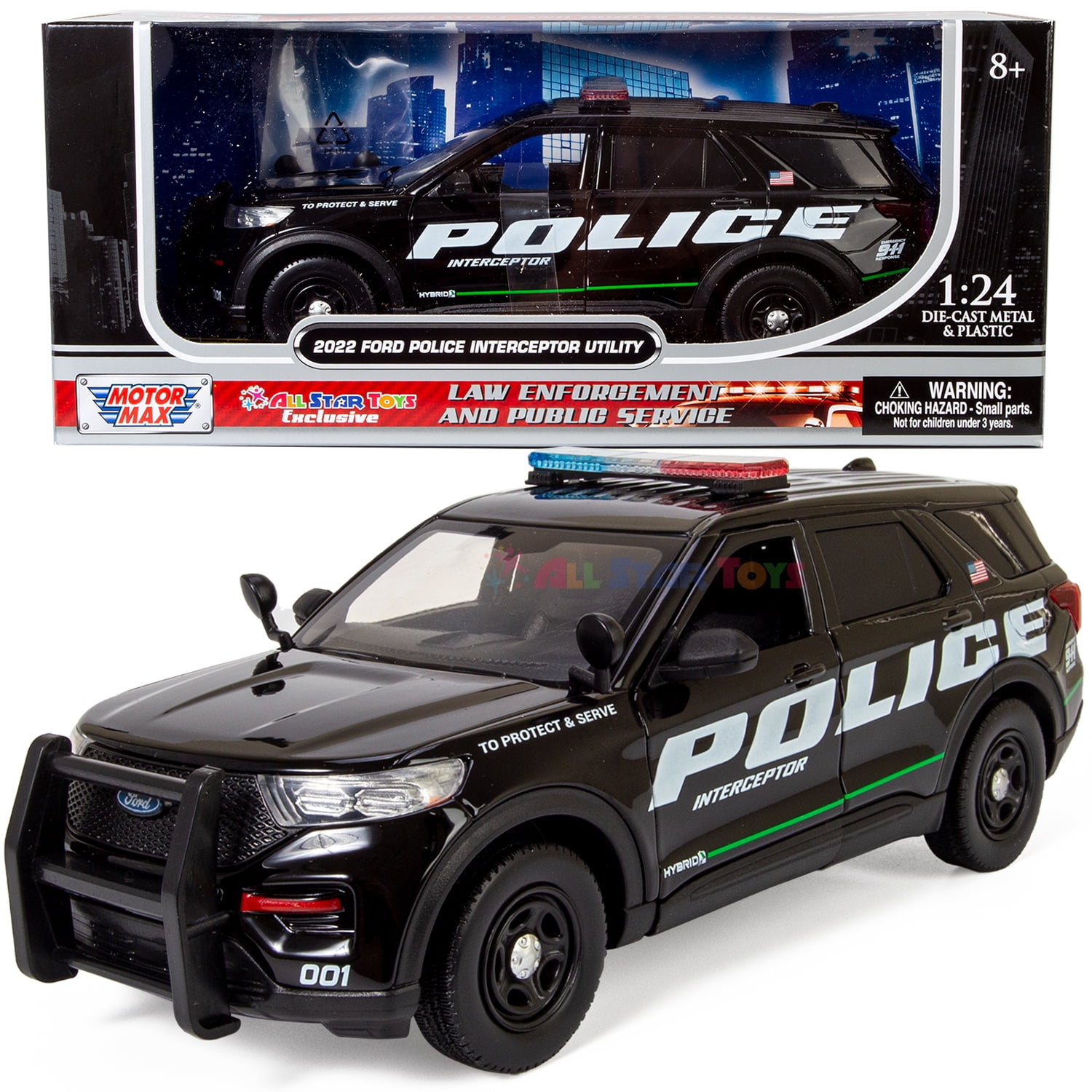 2022 Ford Explorer Police Interceptor SUV Diecast Vehicle 1/24 Model ...