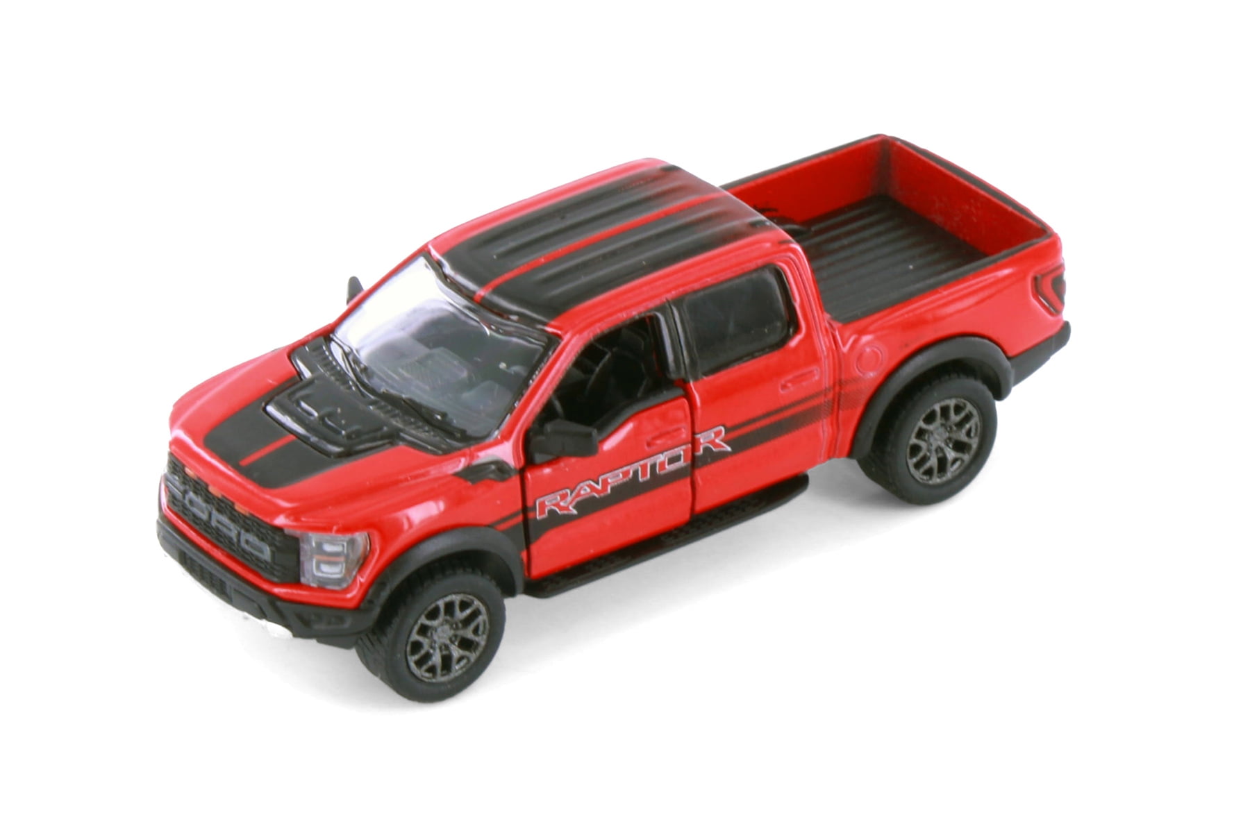2022 Ford F-150 Raptor Pickup Truck, Red - Kinsmart 3001DF - 1/78 Scale ...