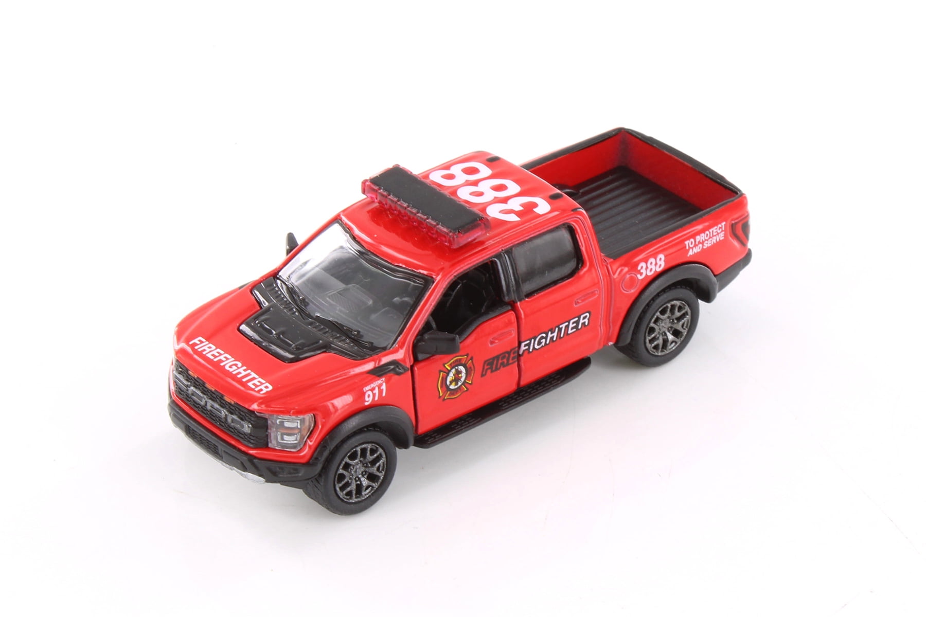 2022 Ford F-50 Raptor Pickup Truck - Firefighter, Red - Kinsmart ...