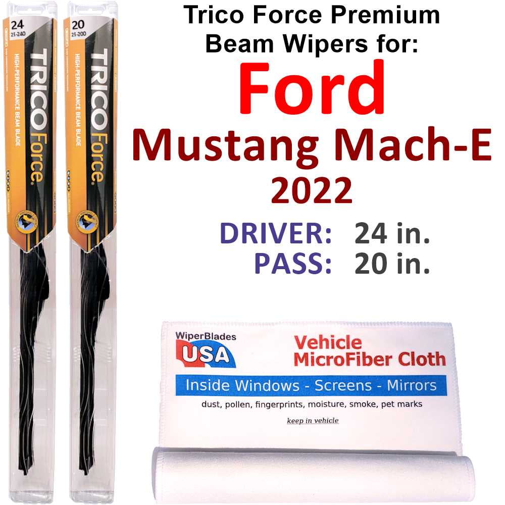 2022 Ford Mustang Mach-E Performance Beam Wipers (Set of 2) - Walmart.com