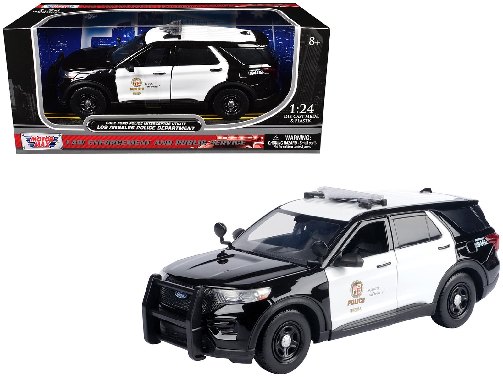 2022 Ford Police Interceptor Utility "LAPD" Black & White "Law ...
