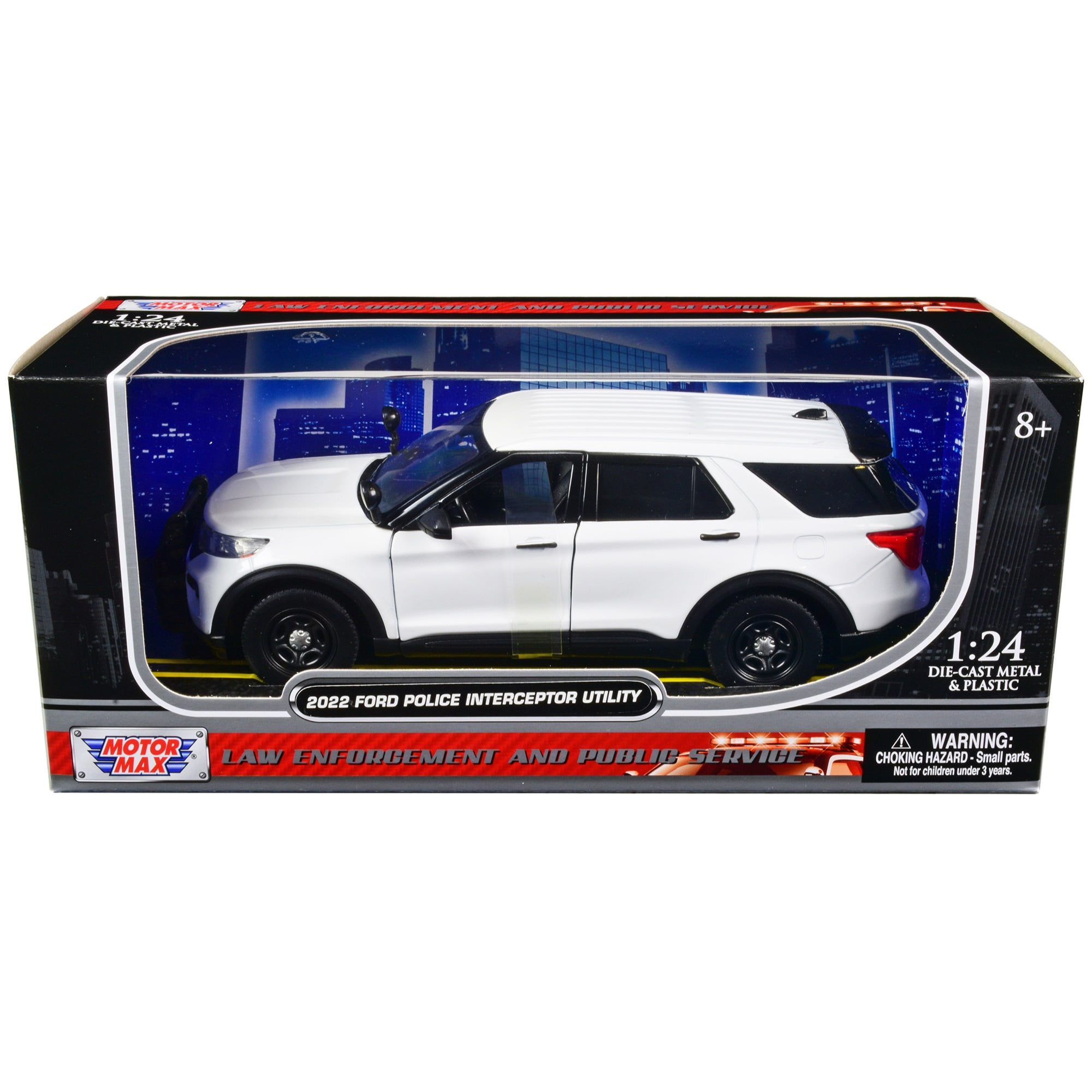 2022 Ford Police Interceptor Utility Unmarked Slick-Top White 1/24 ...