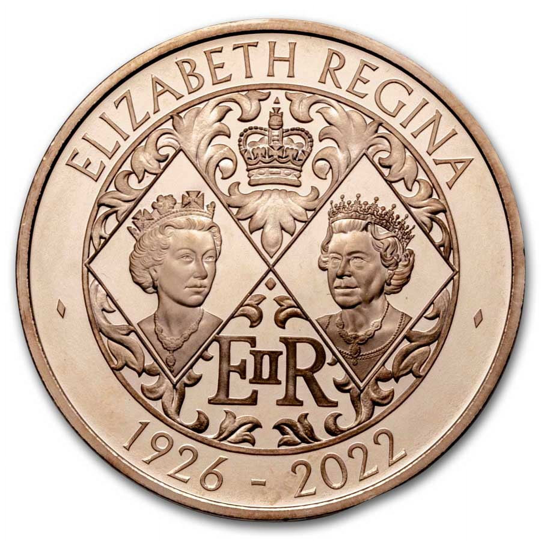 2022 GB £5 Gold Proof Her Majesty Queen Elizabeth (Box/COA) - Walmart.com