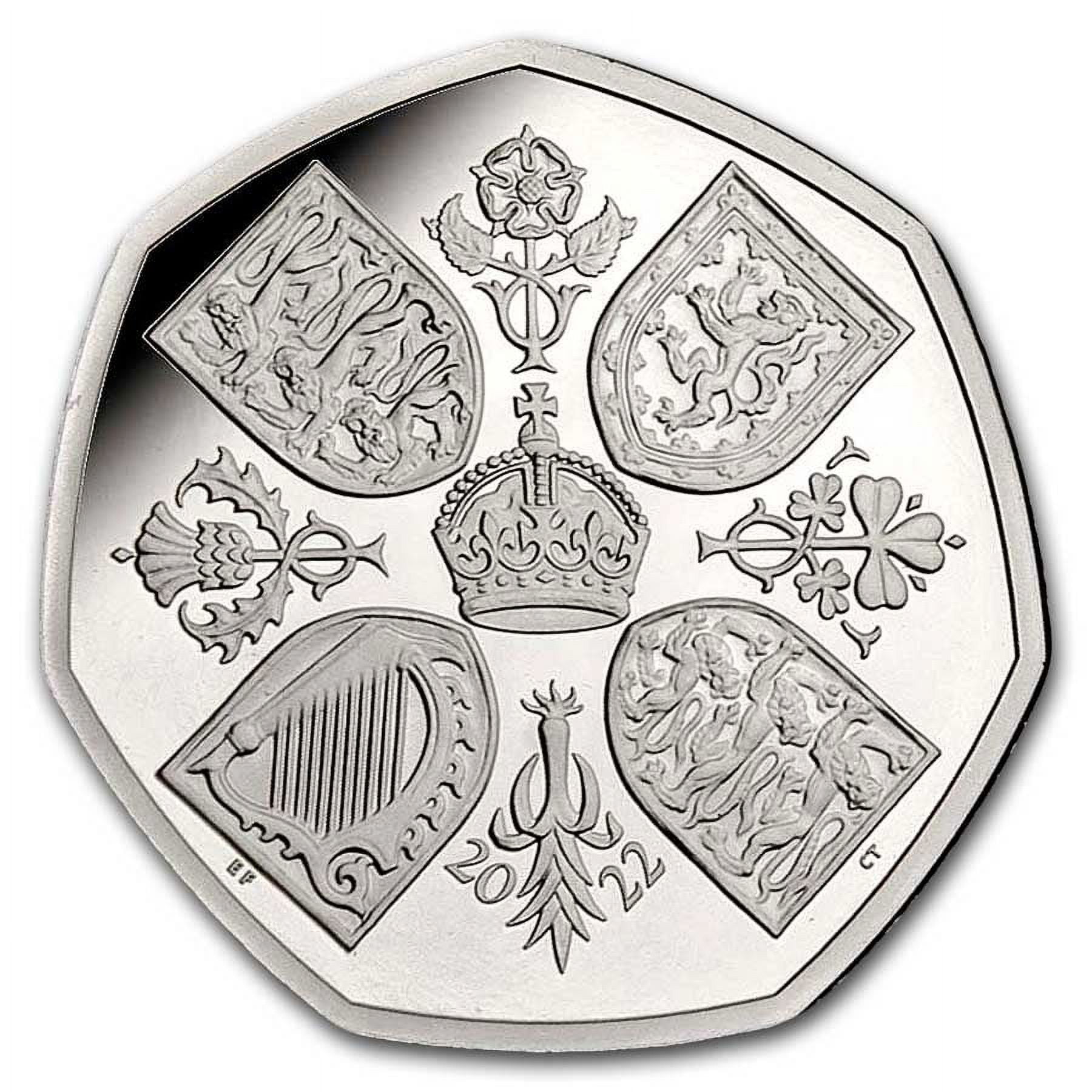2022 GB Platinum 50p Her Majesty Queen Elizabeth Proof - Walmart.com