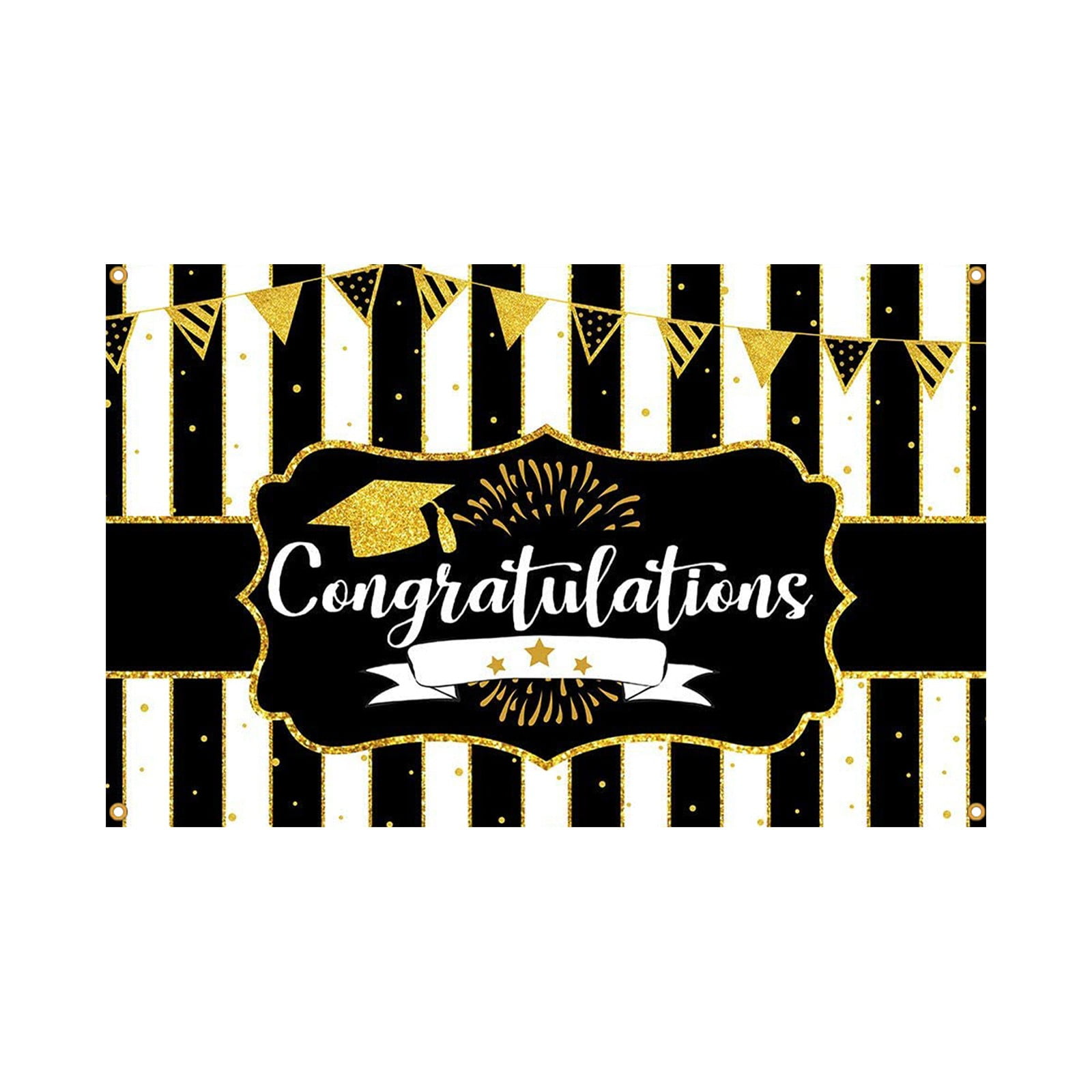 2022 Graduation Background Banner 70X 39.5 Inch Green Graduation Banner ...