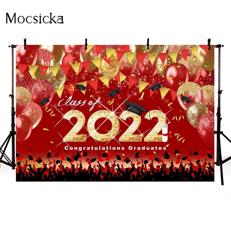 2022 Graduation Party Photography Backdrops Student Portrait Photo ...