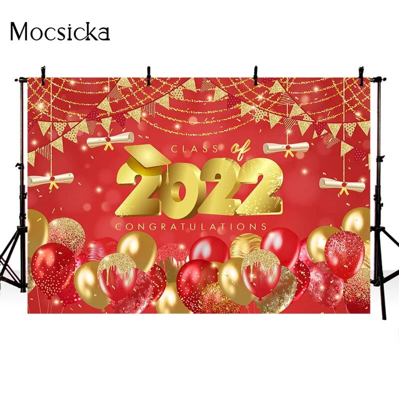 2022 Graduation Party Photography Backdrops Student Portrait Photo ...