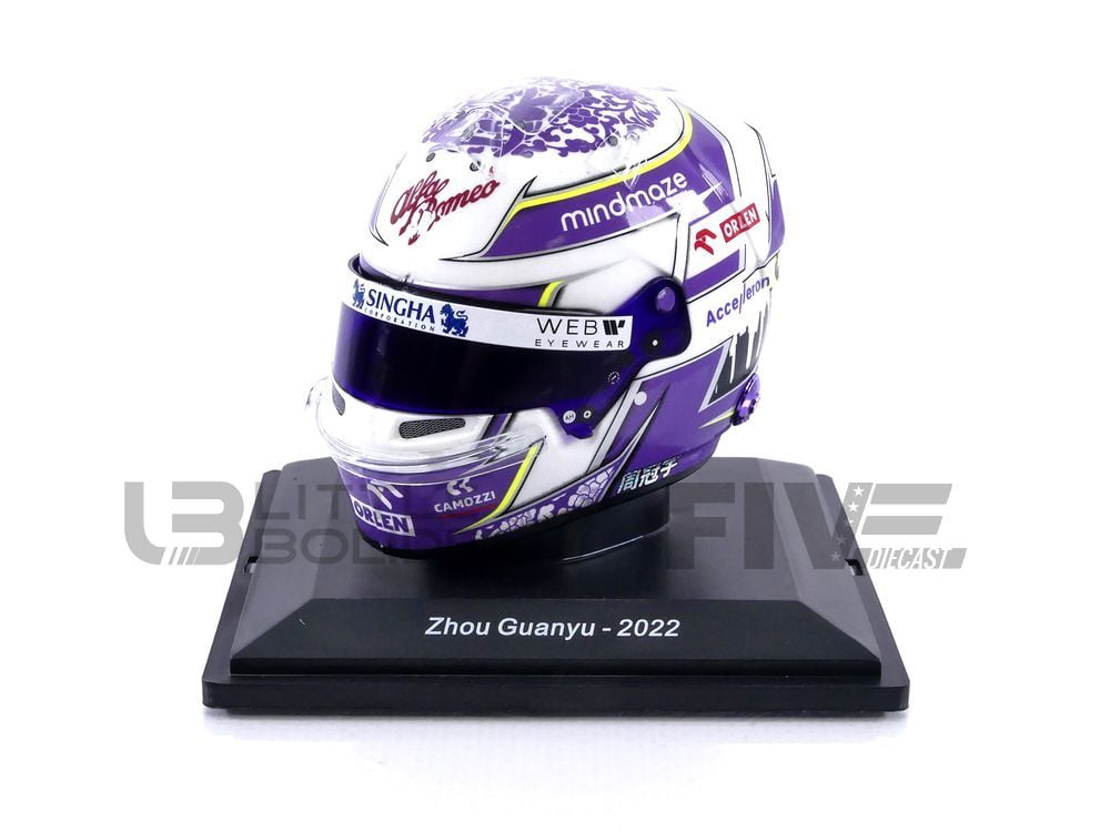 2022 Guanyu Zhou Replica 1:5th Scale Helmet - Walmart.com