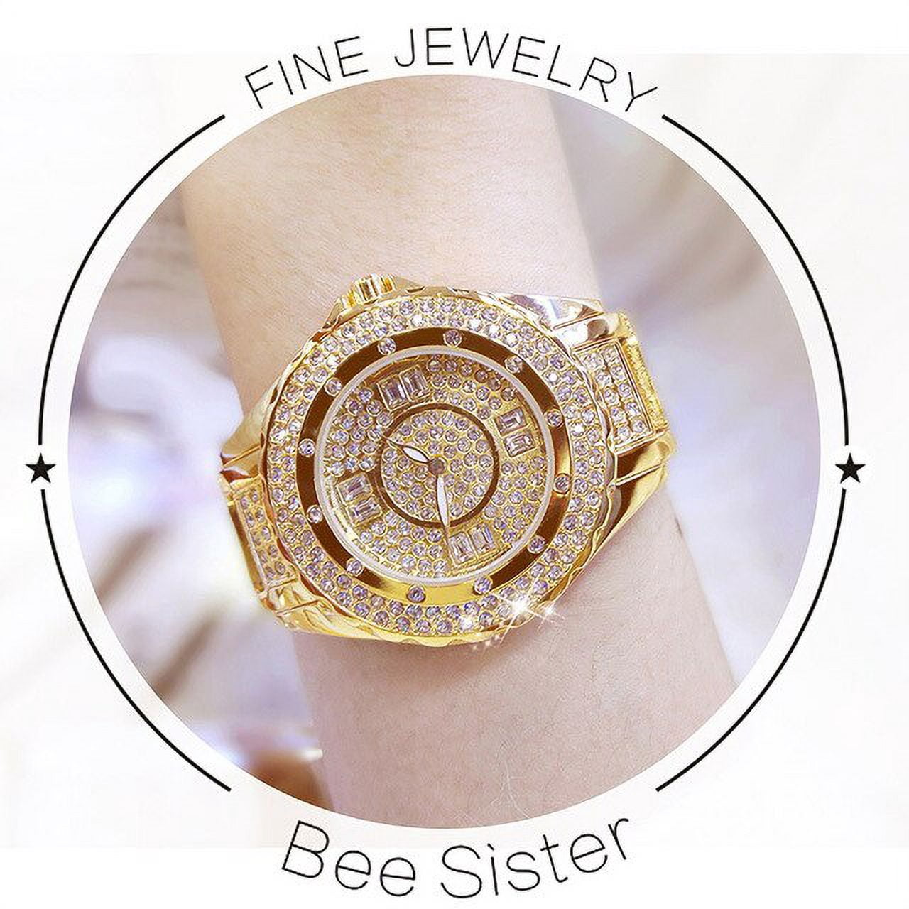 2022 Hot Sale Women Watches Lady Diamond Stone Dress Watch Gold Silver ...