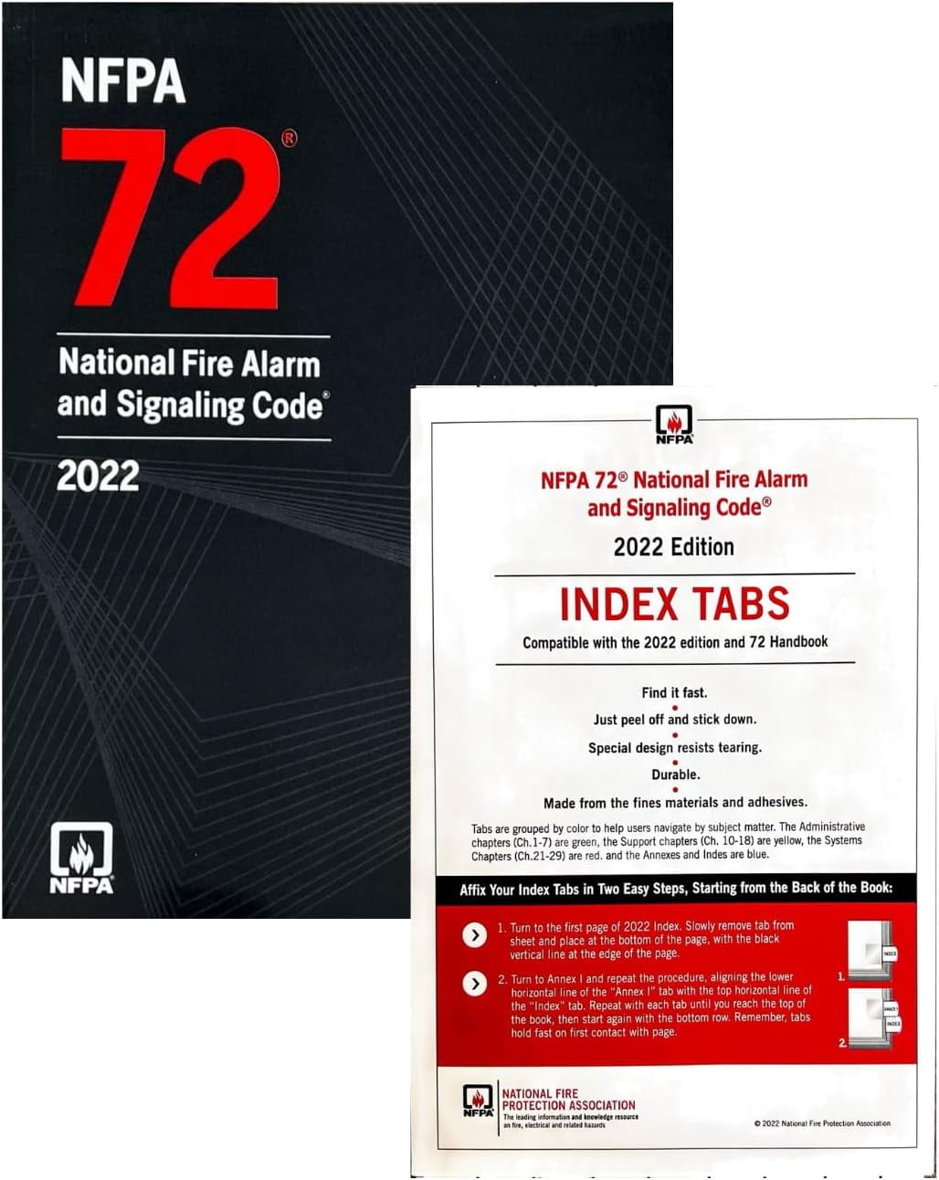 2022 Index tab with (NFPA) 72 2022 Edition PB Combo Set - Walmart.com