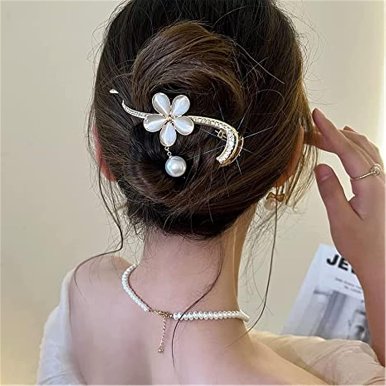 2022 Ins Style Elegant Hairpin, Pearl Hair Claw, Butterfly Hair Clip ...