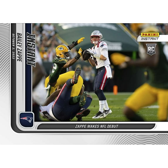 2022 Instant Weekly Pass Football Bailey Zappe Trading Card (Rookie ...