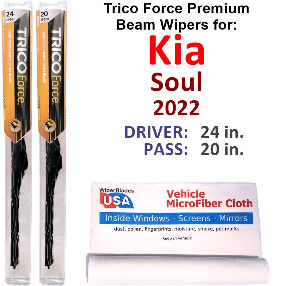 2022 Kia Soul Performance Beam Wipers (Set of 2) - Walmart.com