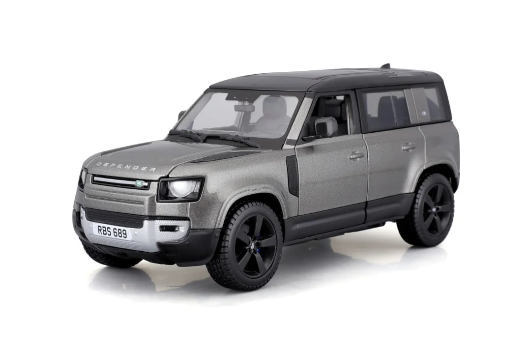 2022 Land Rover Defender 110, Silver SUV - Bburago 21101SV - 1/24 Scale ...