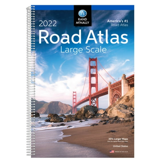 Rand McNally Large Scale 2025 Road Atlas, 10.79" x 0.79" - Walmart.com