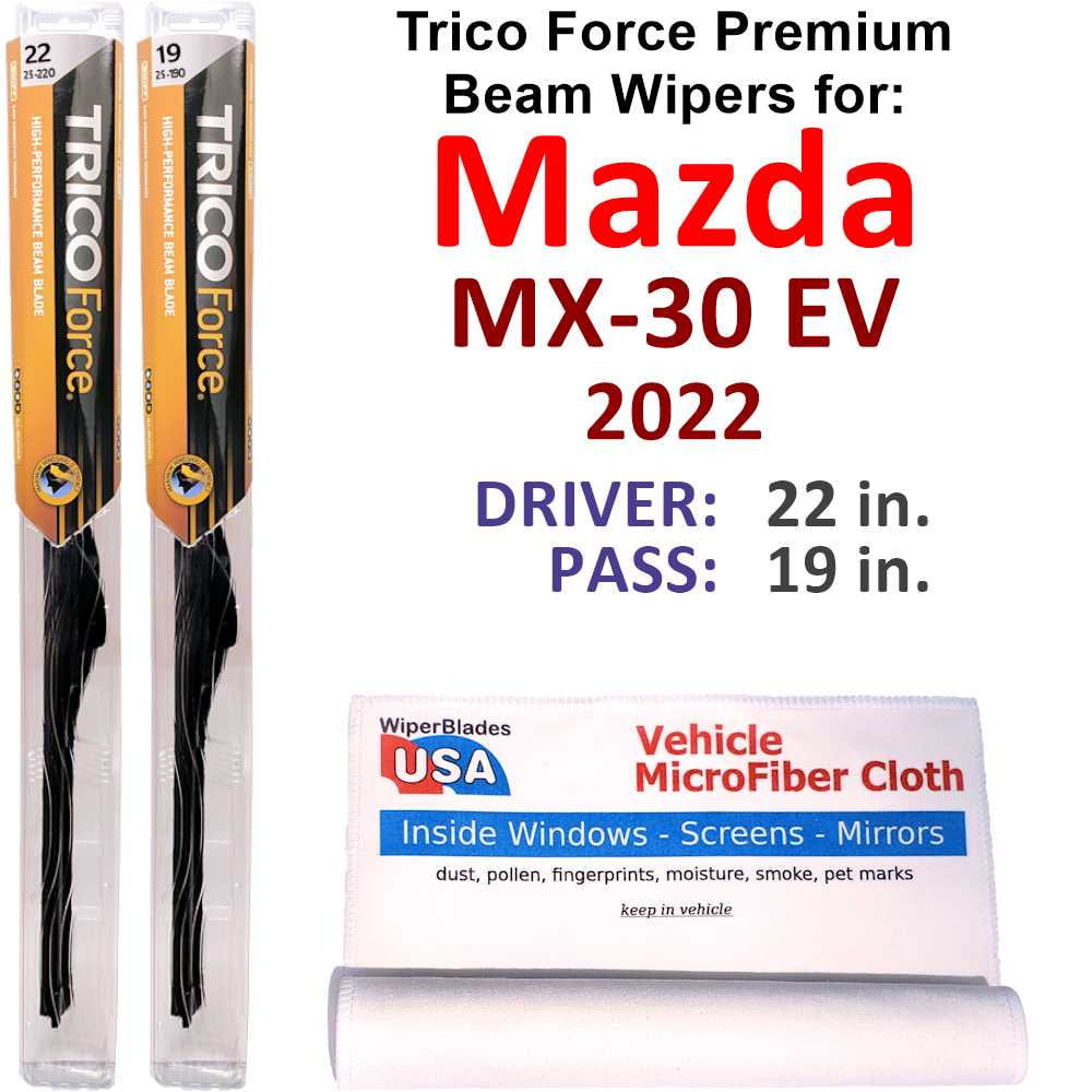 2022 Mazda MX-30 EV Performance Beam Wipers (Set of 2) - Walmart.com