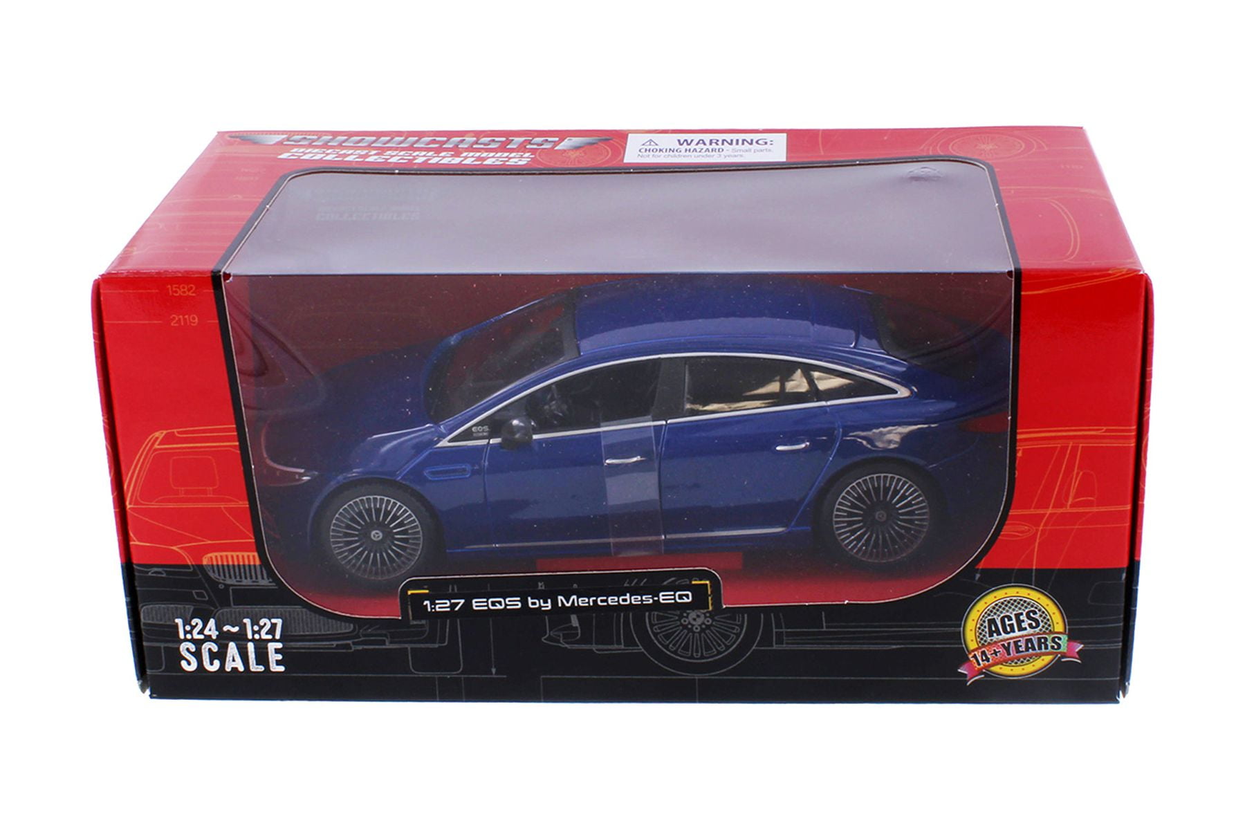 2022 Mercedes-Benz EQ Sedan, Blue - Showcasts 38902BU - 1/27 Scale ...