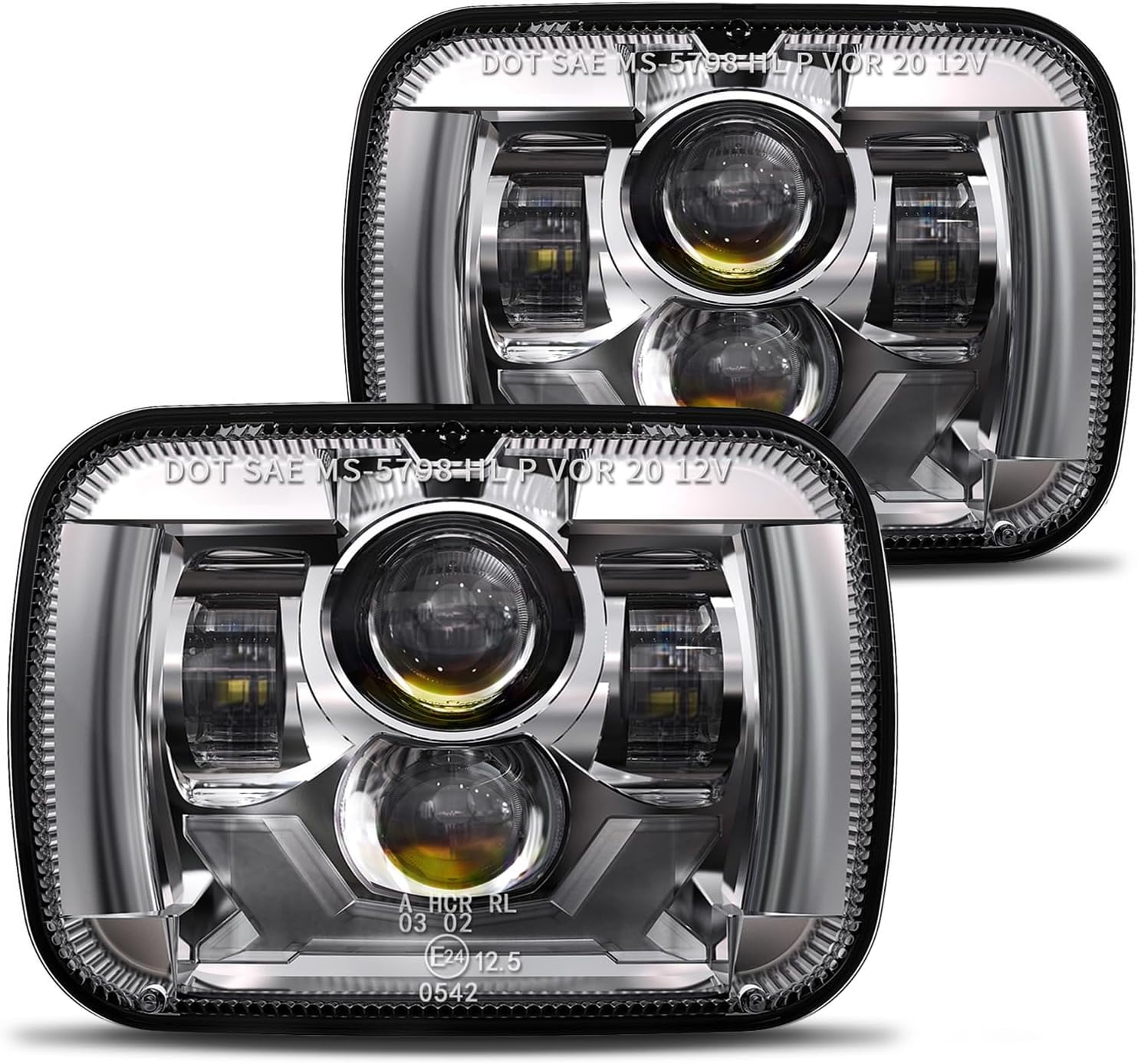 2022 New 180W 1000% Bright H6054 5x7 7x6 Led Headlights Compatible with ...
