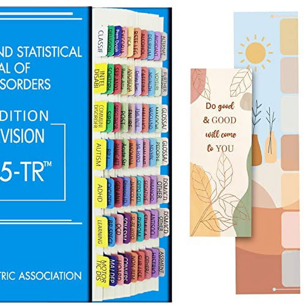 2022 New DSM-5-TR Index .. Tabs, Color-Coded and Laminated .. DSM-V TR ... 2022 New DSM-5-TR Index .. Tabs, Color-Coded and Laminated .. DSM-V TR ...