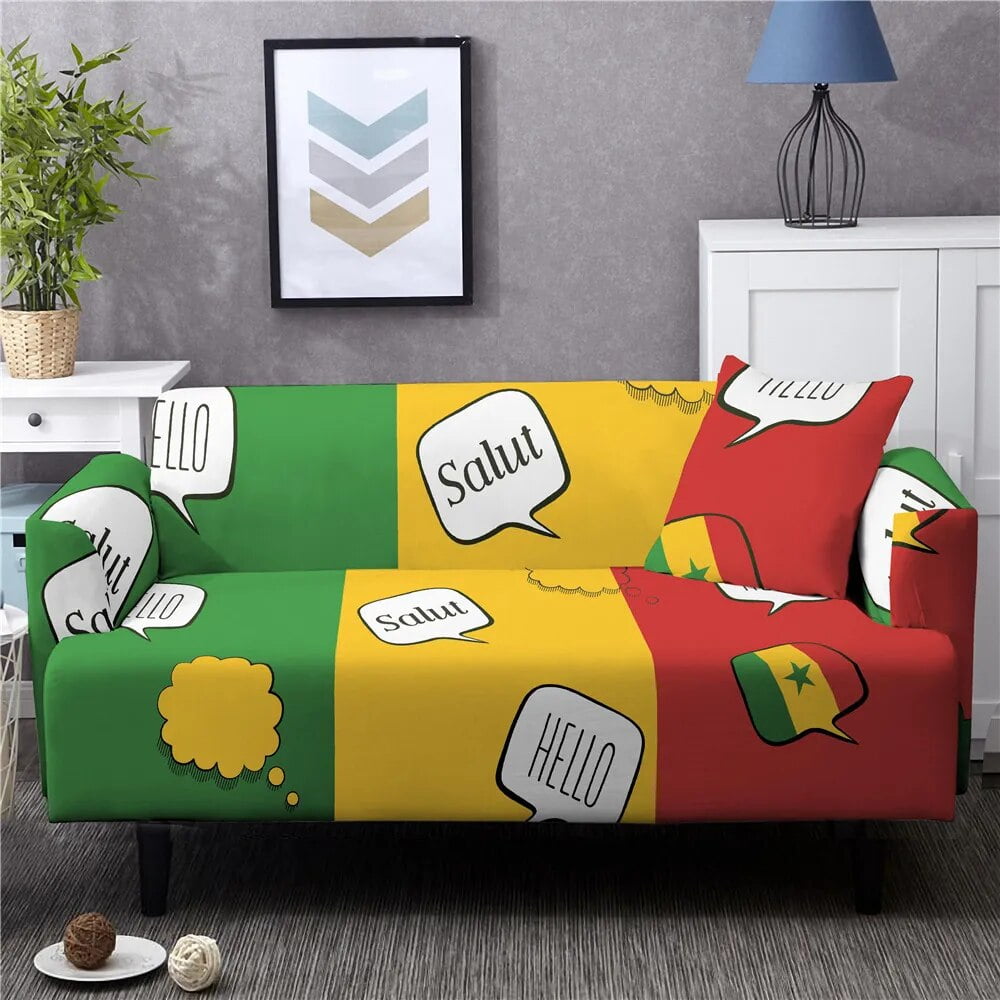 2022 New European Flag Sofa Cover for Living Room 1/2/3/4 Seater L ...