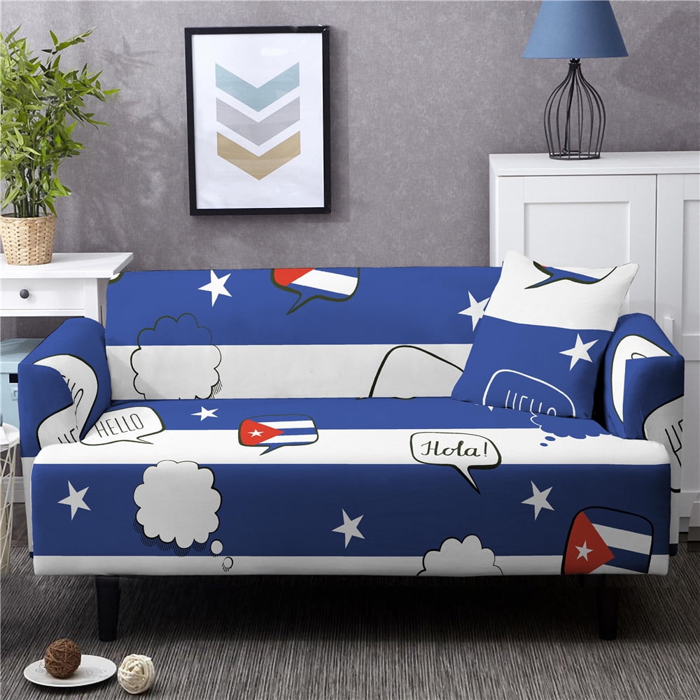 2022 New European Flag Sofa Cover for Living Room 1/2/3/4 Seater L ...