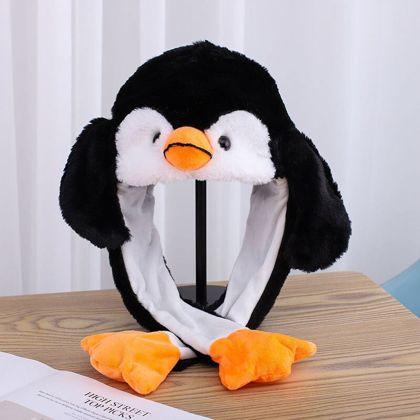 2022 New Rabbit Women's Hat Beanie Plush Can Moving Bunny Ears Hat with Shine Earflaps Movable ...