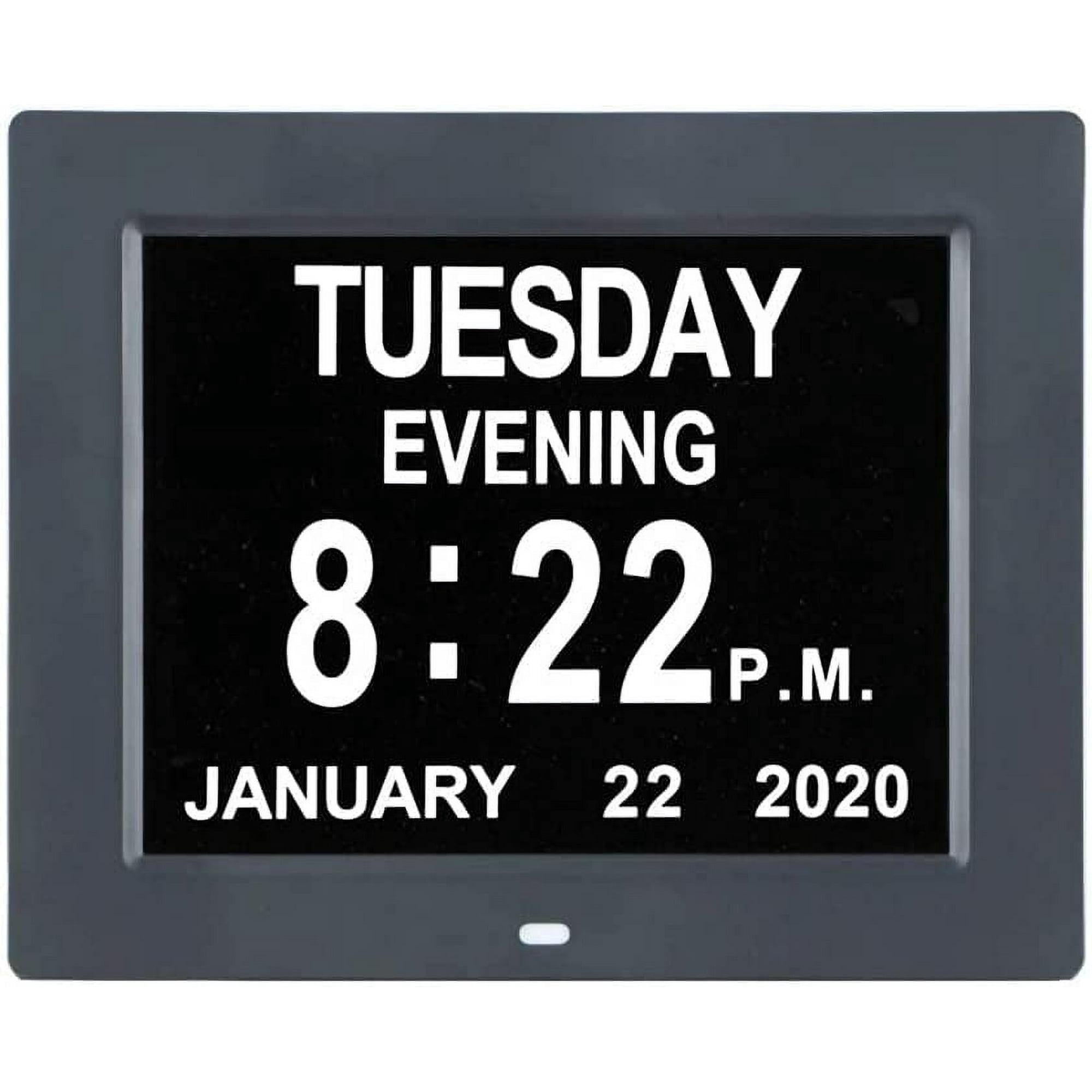 【2022 New Upgraded】 8 Inch IPS HD Screen Digital Day Calendar Clock- 8 ...