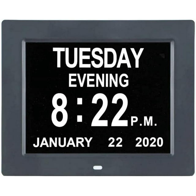【2022 New Upgraded】 8 Inch IPS HD Screen Digital Day Calendar Clock- 8 ...