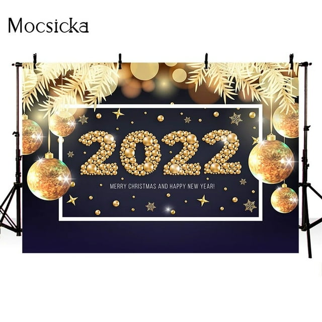 2022 New Year Photography Background Champagne Balloon s Decoration ...