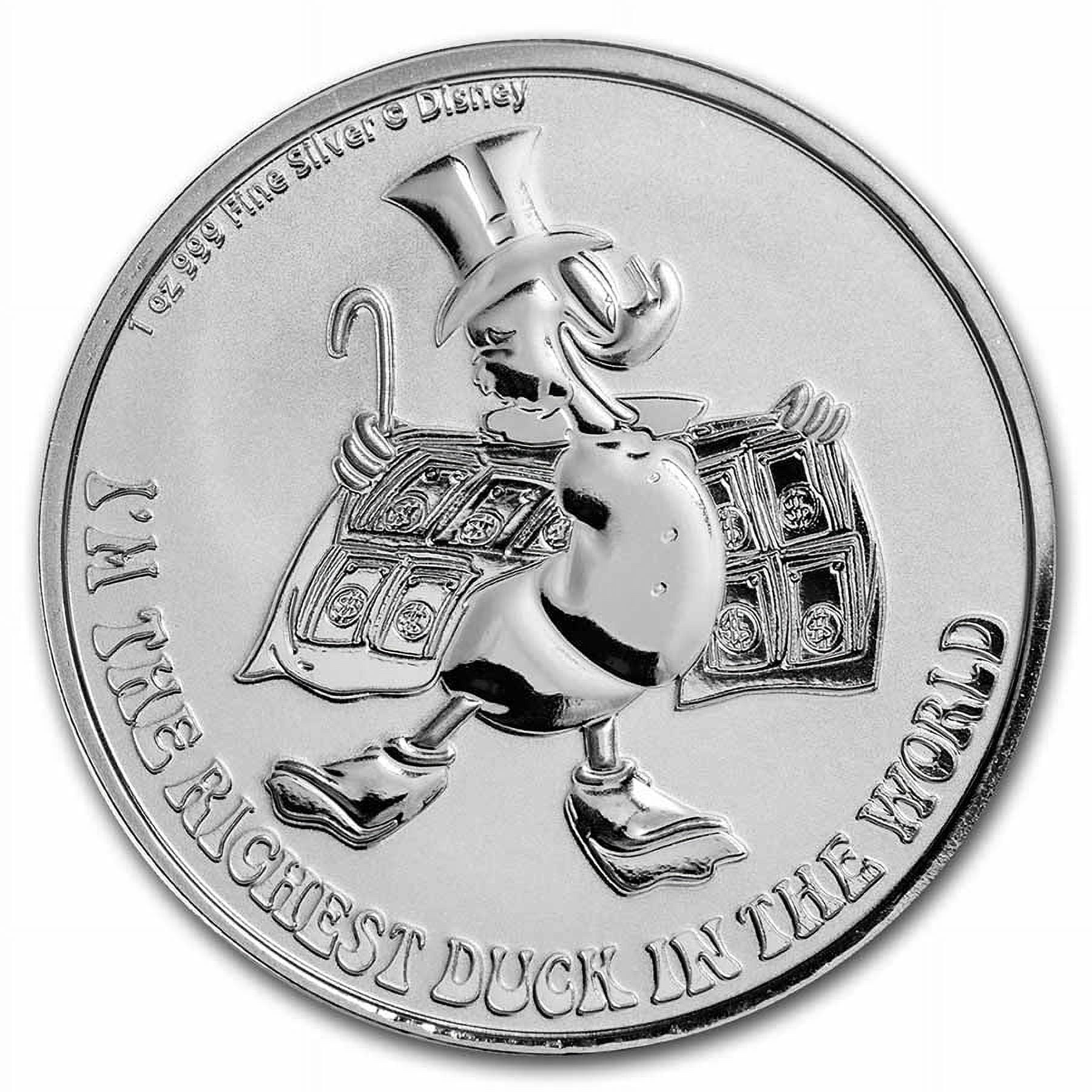 Disney 2022 Niue 1 oz Silver Coin, Scrooge McDuck 75th Anniversary, 15,000 Mintage - Walmart.com