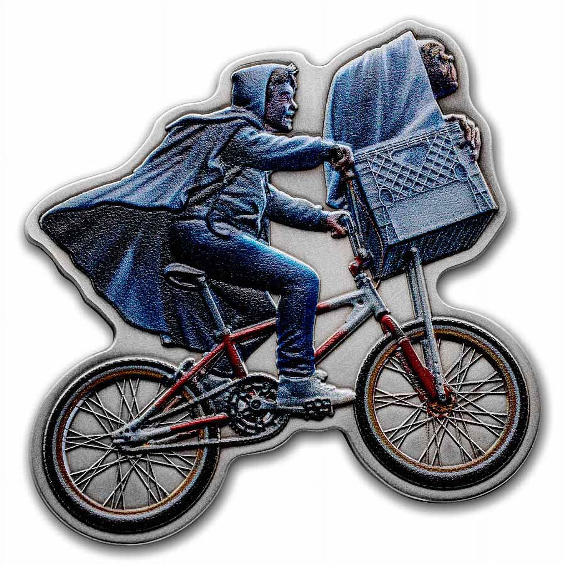 2022 Niue 2 oz Ag $5 E.T. and Bicycle Shaped Coin - Walmart.com