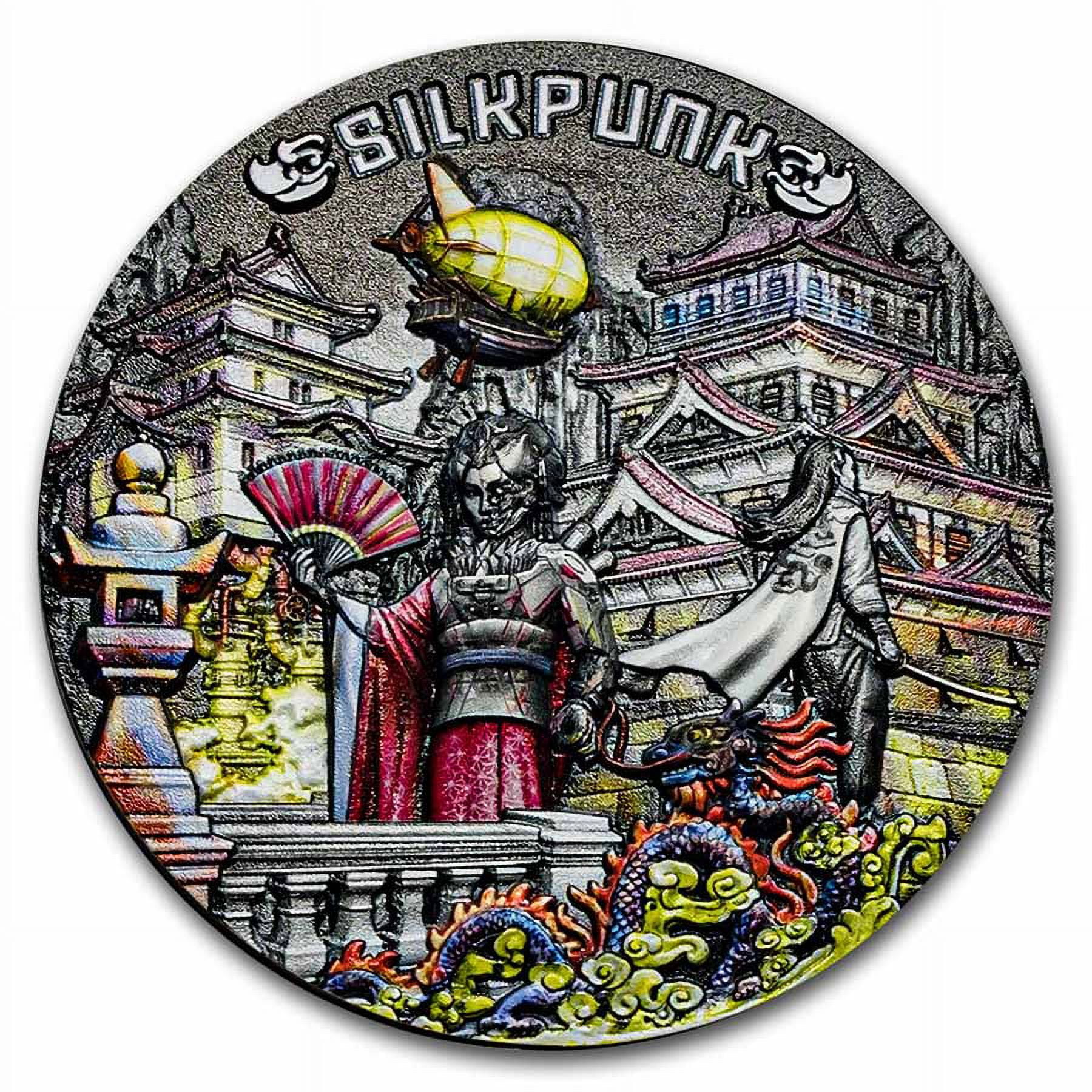 2022 Niue 2 oz Antique Silver The Punk Universe: Silkpunk - Walmart.com
