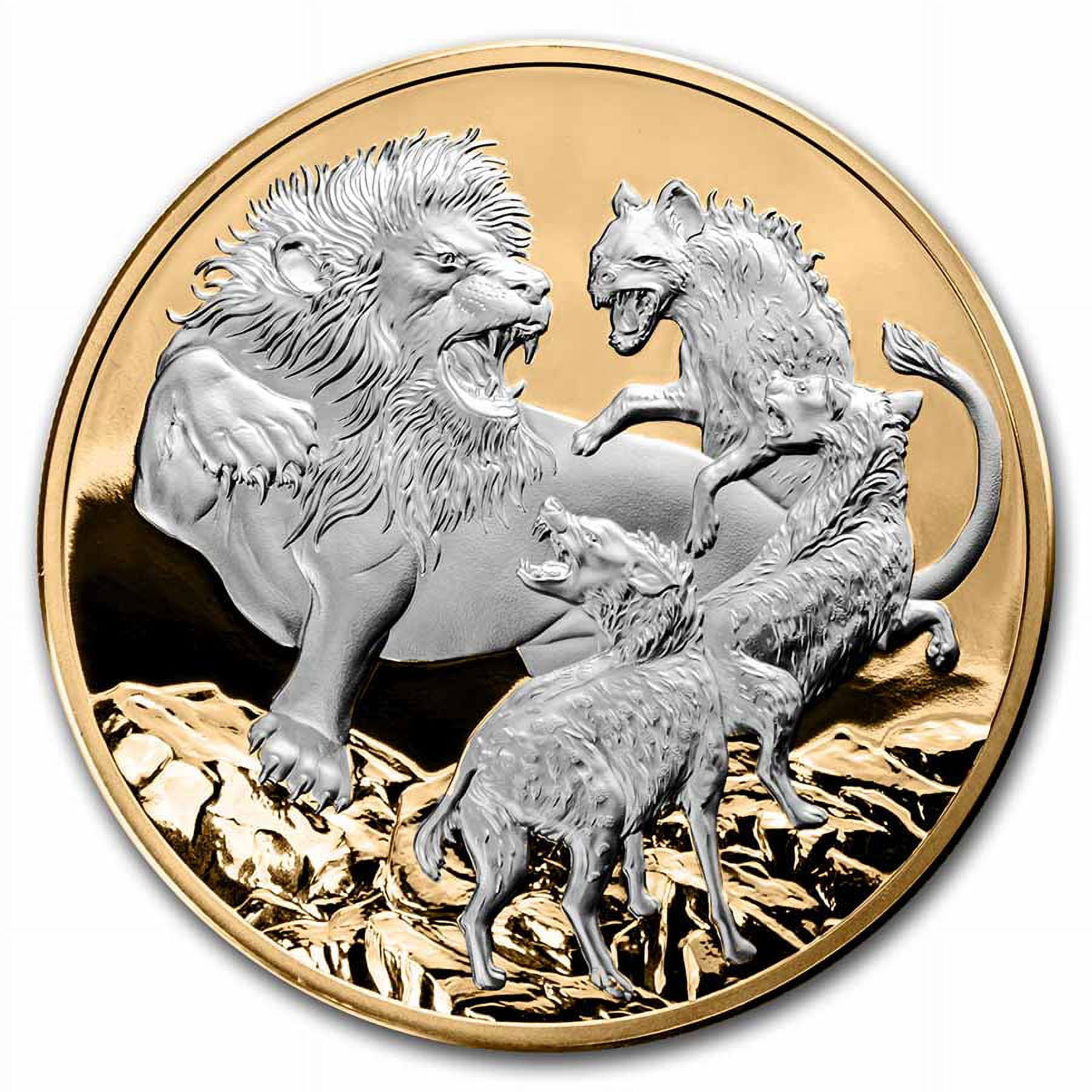 2022 Niue 5 oz Silver Proof Apex Predators: Lion vs Hyenas - Walmart.com