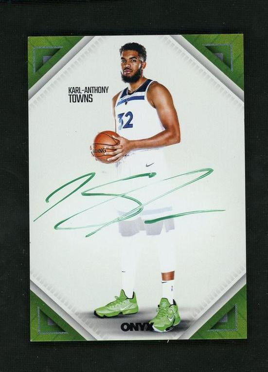 2022 Onyx Sample Green Ink Karl-Anthony Towns Auto /6 - Walmart.com