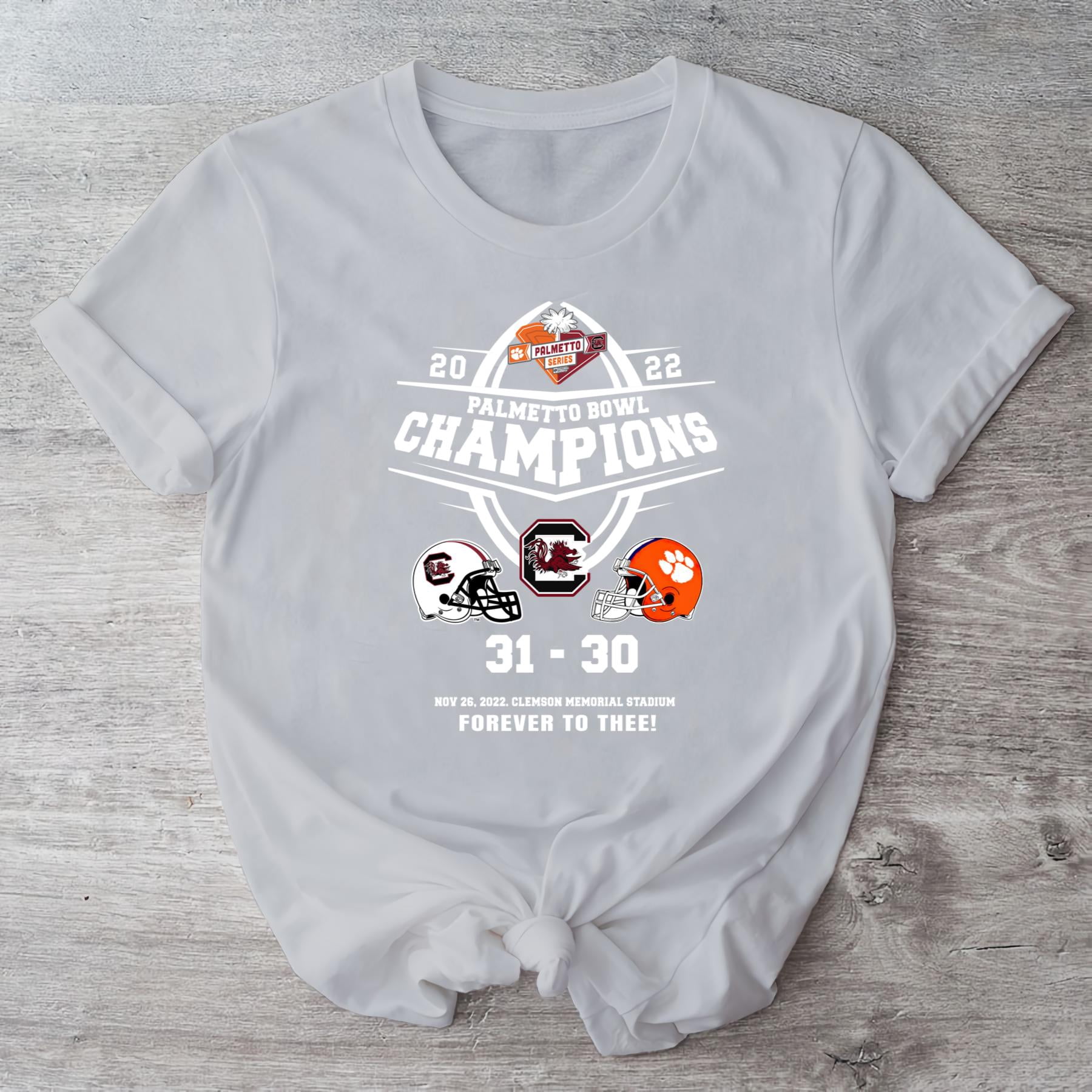 2022 Palmetto Bowl Champions Gamecocks 31 30 Tigers final score shirt ...