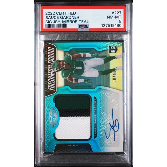 2022 Panini Certified Signature Jersey-Mirror Teal Ahmad "Sauce ...