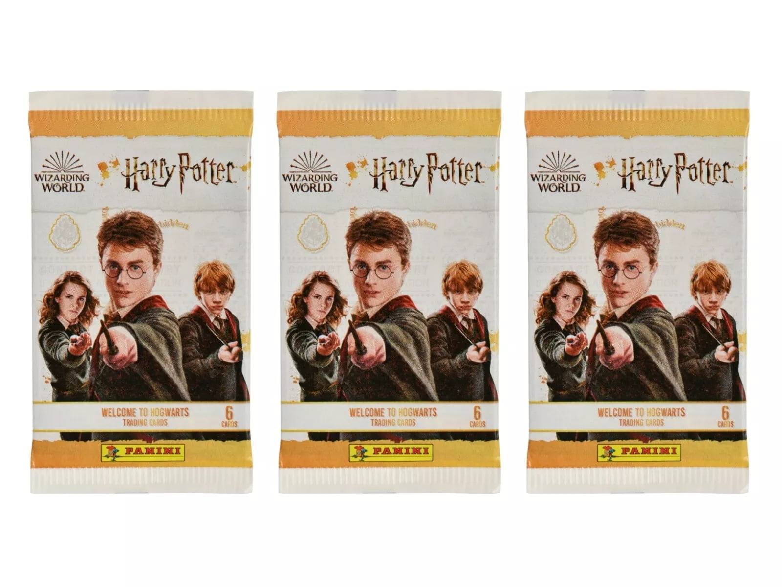 Lot of (3) 2022 Panini Harry Potter Welcome to Hogwarts Booster Packs ...