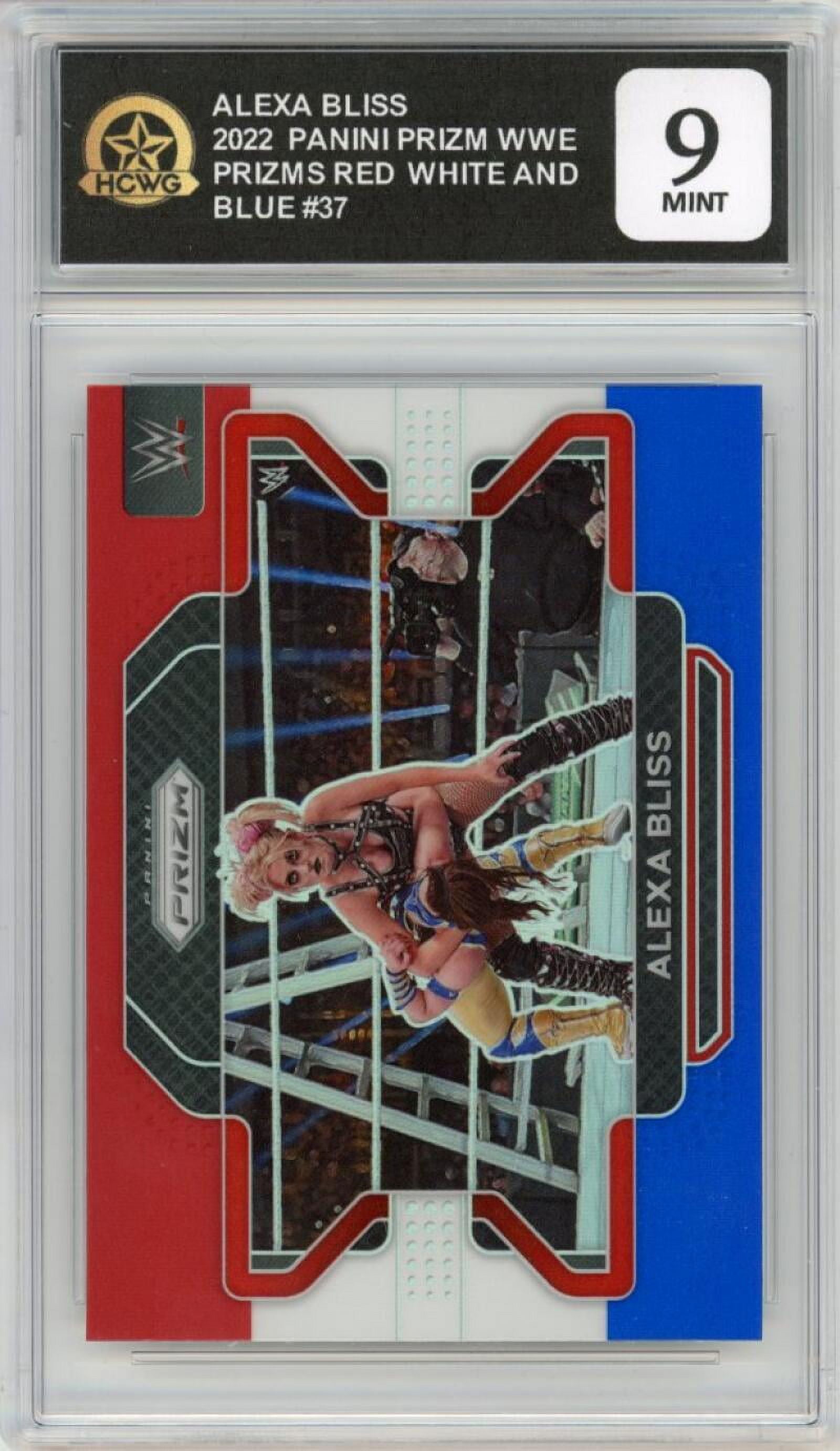 2022 Panini Prizm Red White Blue #37 Alexa Bliss WWF Wrestling HCWG 9 ...