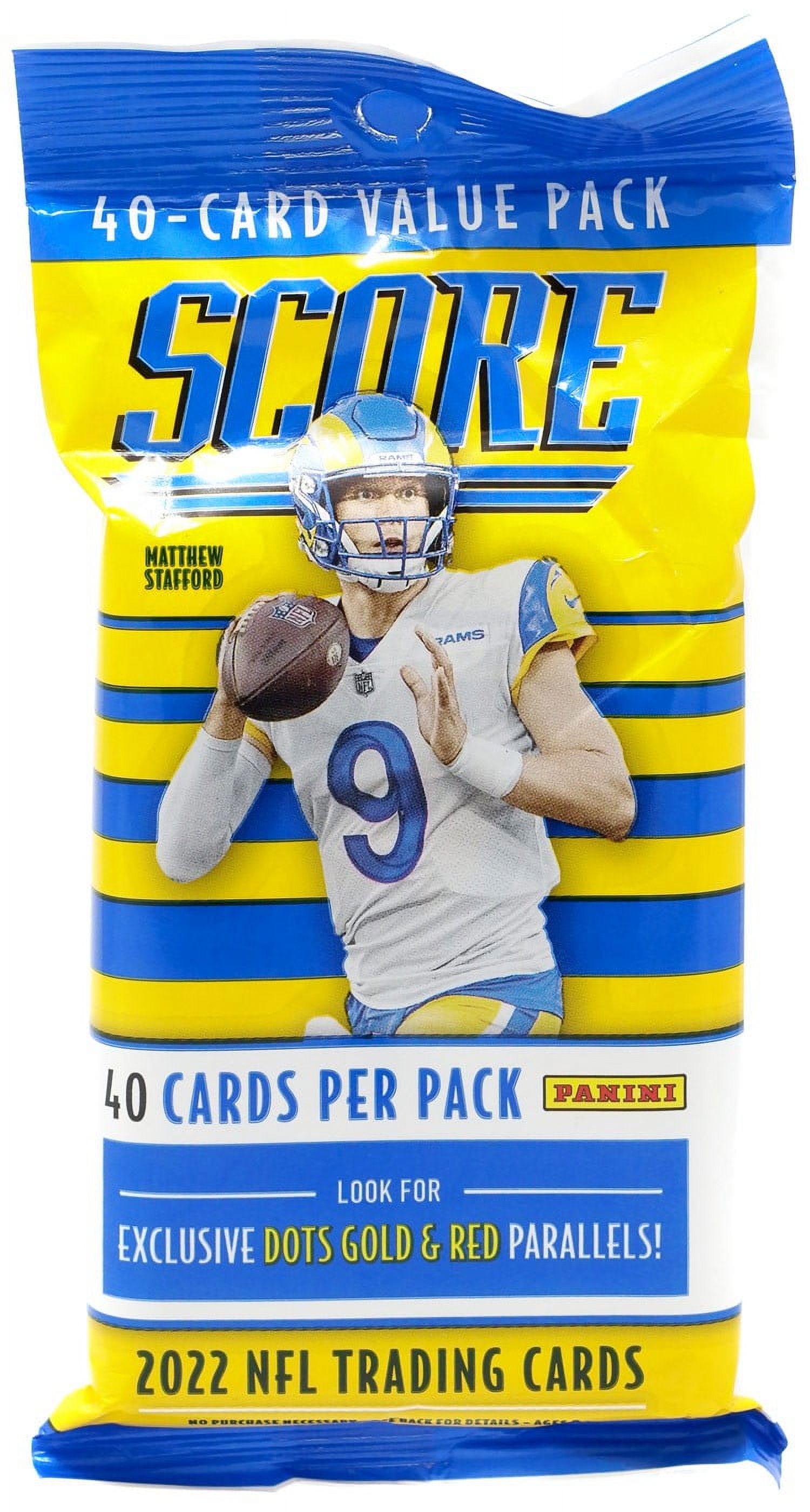 Collectible 2022 Panini Score NFL Football Trading Cards Fat Pack ...