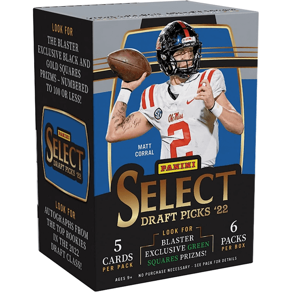 2022 Panini Select Draft Picks Collegiate Football Blaster Box Cards ...