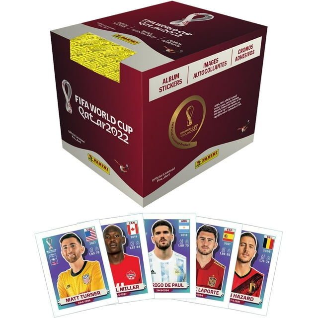 Panini 2022 FIFA World Cup Qatar Soccer Sports Sticker Set - 50 Packs ...