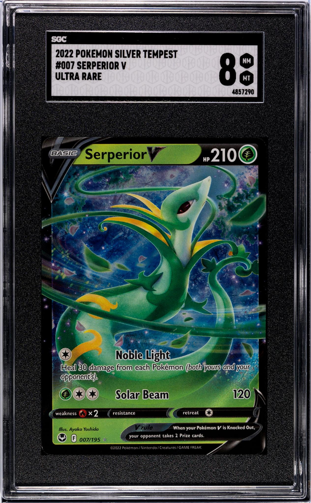 2022 Pokemon Silver Tempest #007 Serperior V Ultra Rare SGC 8 - Walmart.com