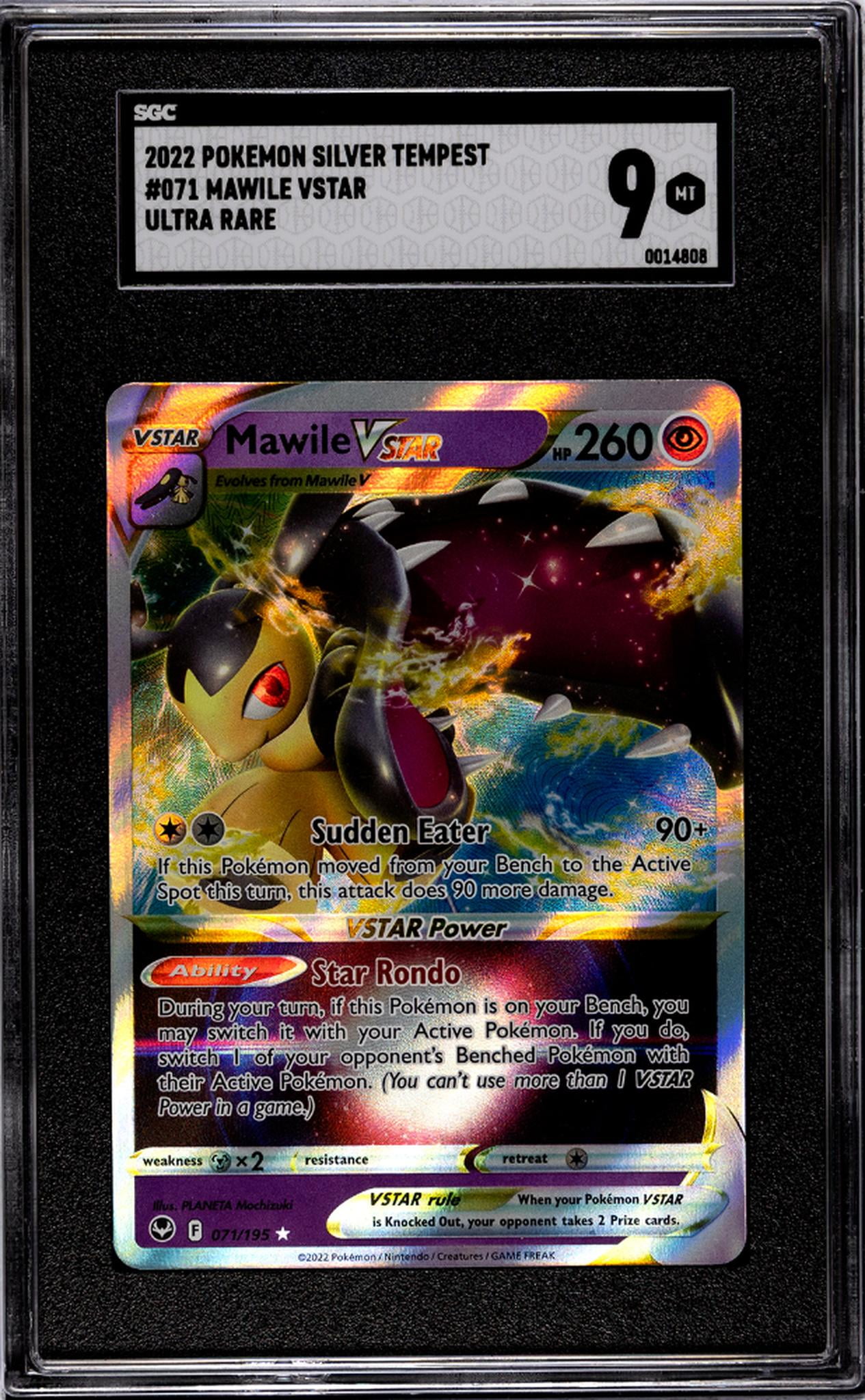 2022 Pokemon Silver Tempest #071 Mawile Vstar Ultra Rare SGC 9 - Walmart.com
