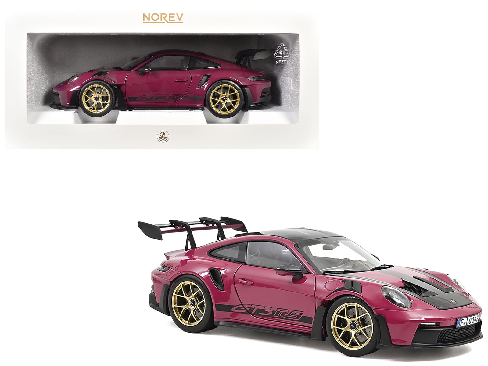 2022 Porsche 911 GT3 RS Weissach Pack Ruby Star Red with Carbon Top and ...