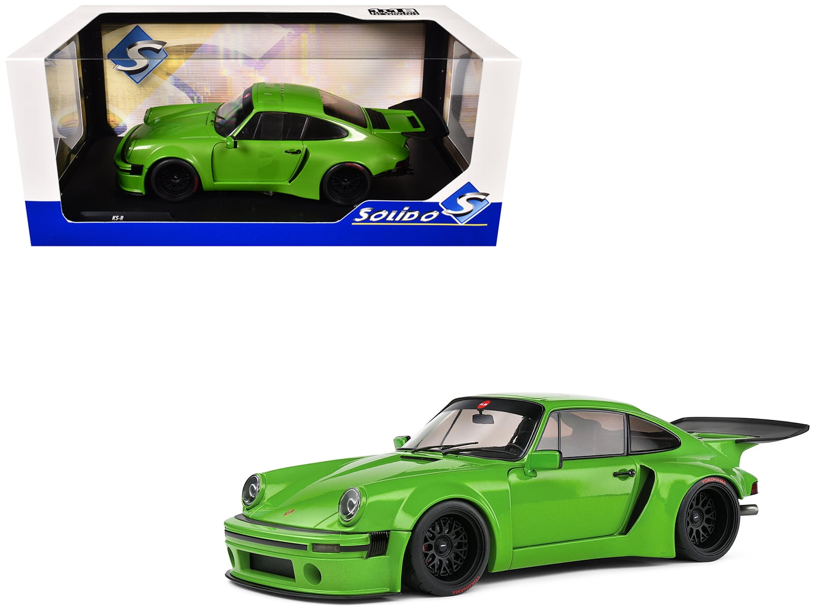 2022 Porsche 911 KS-R Green Metallic 1/18 Diecast Model Car by Solido ...
