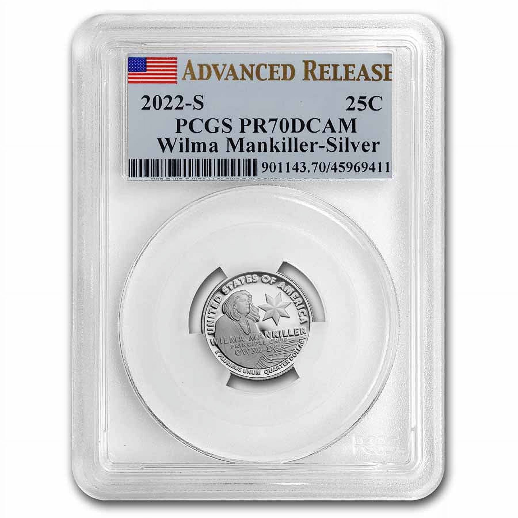 2022-S Wilma Mankiller Quarter Silver Proof PR-70 PCGS (AR) - Walmart.com
