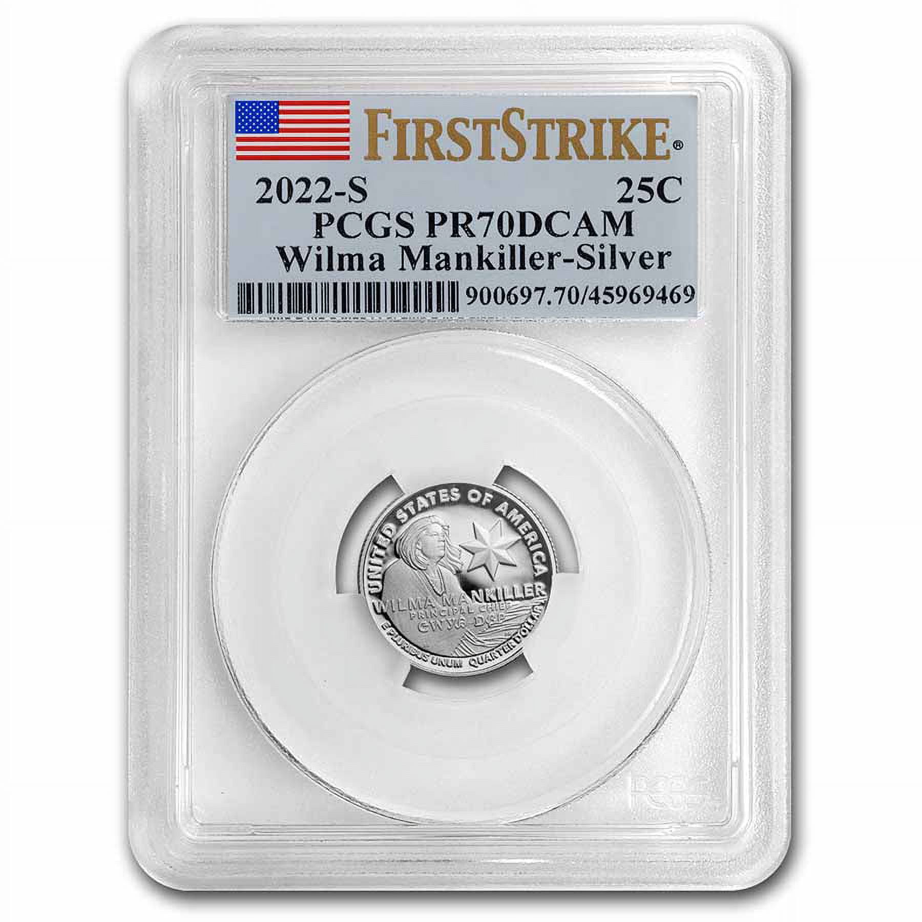U.S. Mint American Women Quarters 2022-S Wilma Mankiller Quarter Silver ...
