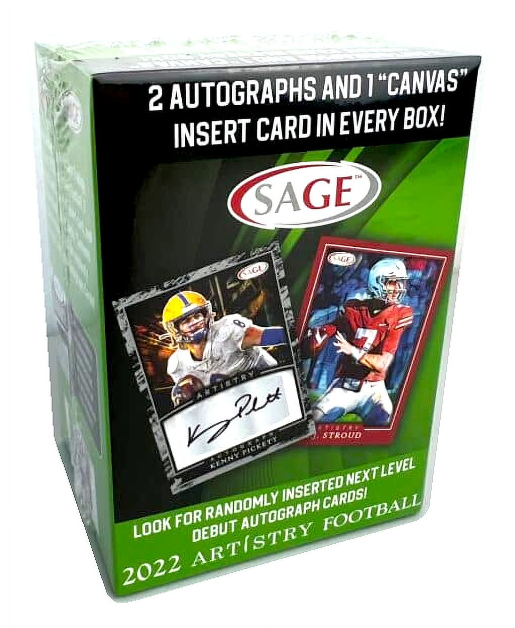 Sage 2022 Hobby Sports Card Trading Packs - Artistry Football Blaster ...