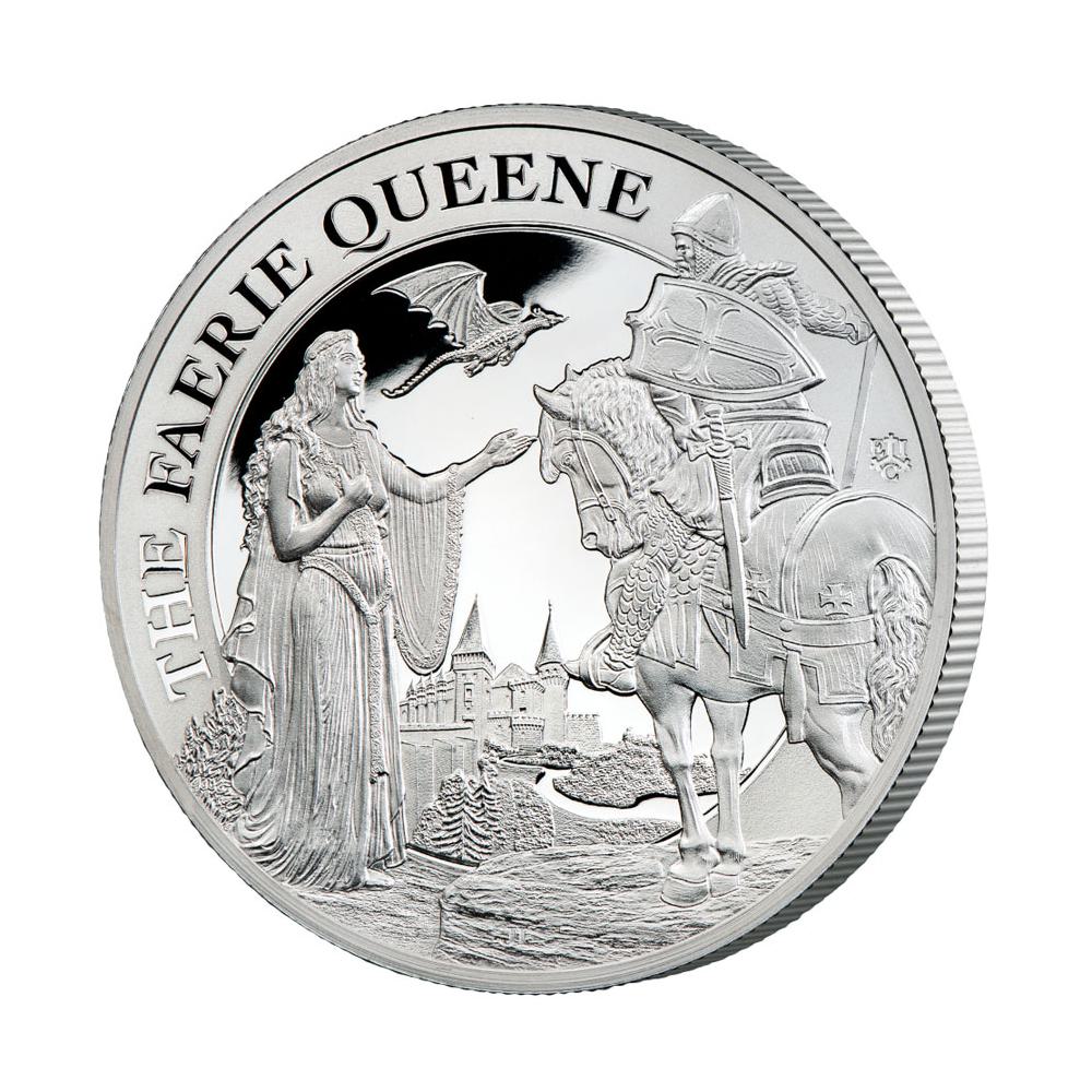 2022 Saint Helena The Faerie Queen - Una and Redcrosse 1 oz Silver Proof £1 Coin GEM Proof OGP ...