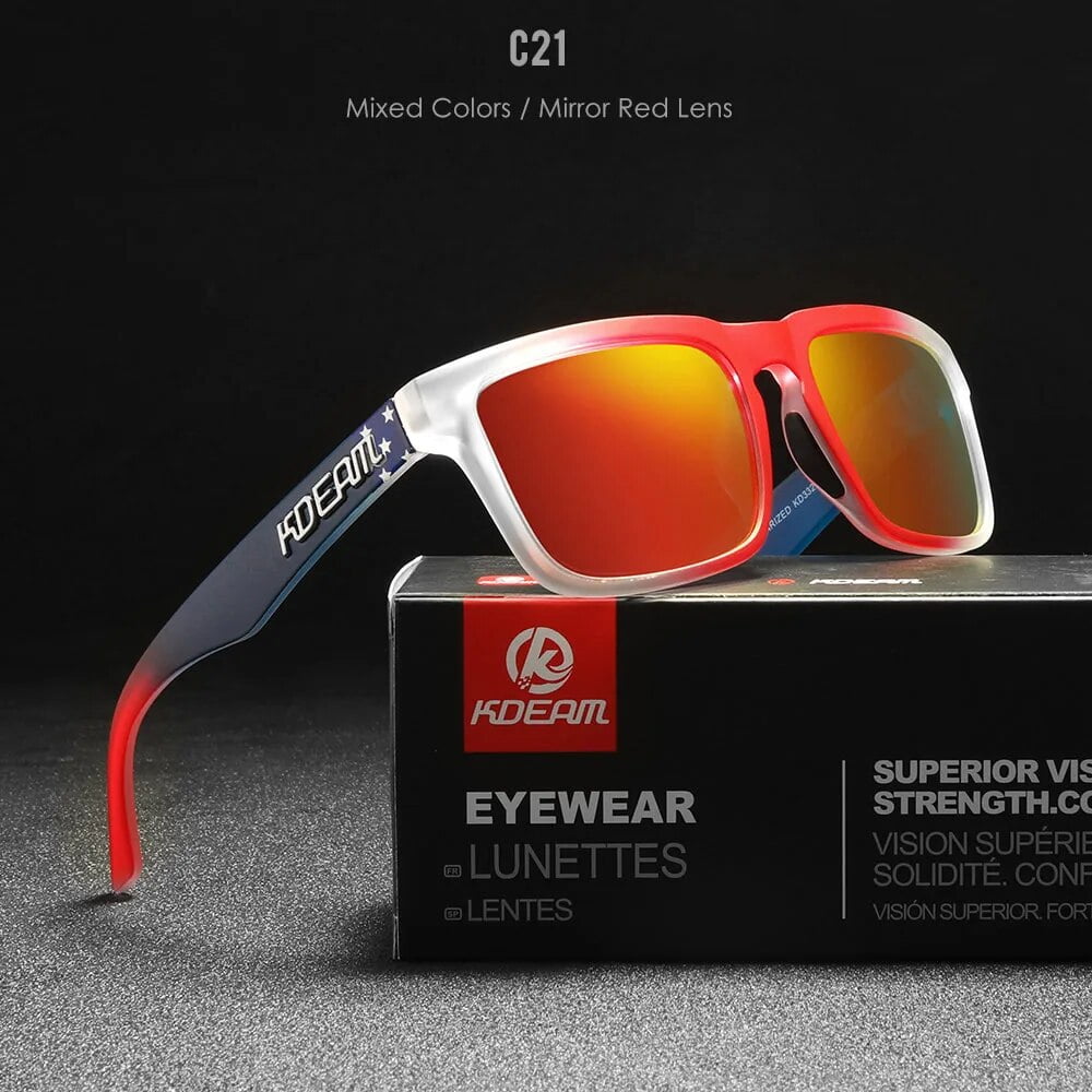 2022 Square Men's Polarized Sunglasses Outdoors Lifestyle Coating Sun ...